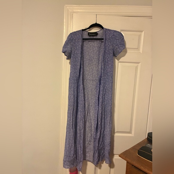 Realisation Par | Dresses | Realisation Par Blue Puff Sleeve Maxi ...